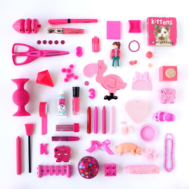 Pink Color Study - Lines Across