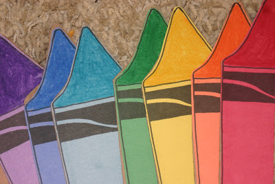 Crayon Flash Cards - Lines Across