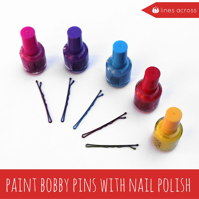 Nail Polish Bobby Pins - Lines Across