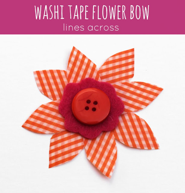 Washi Tape Flowers - Lines Across