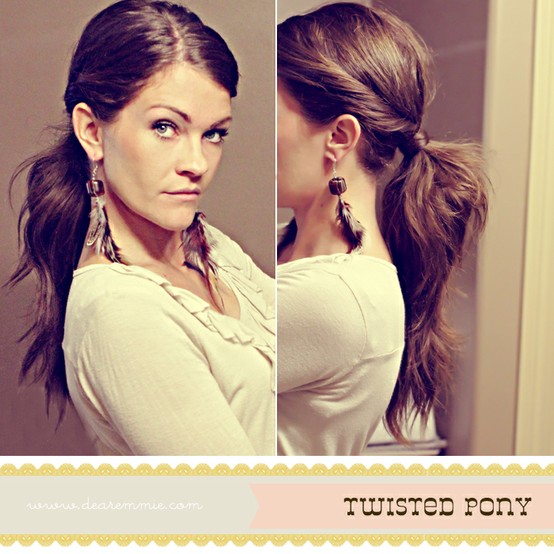 10 Fun Ponytail Tutorials - Lines Across