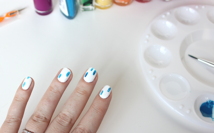 Colorful Brushstrokes Nail Art Tutorial - Lines Across