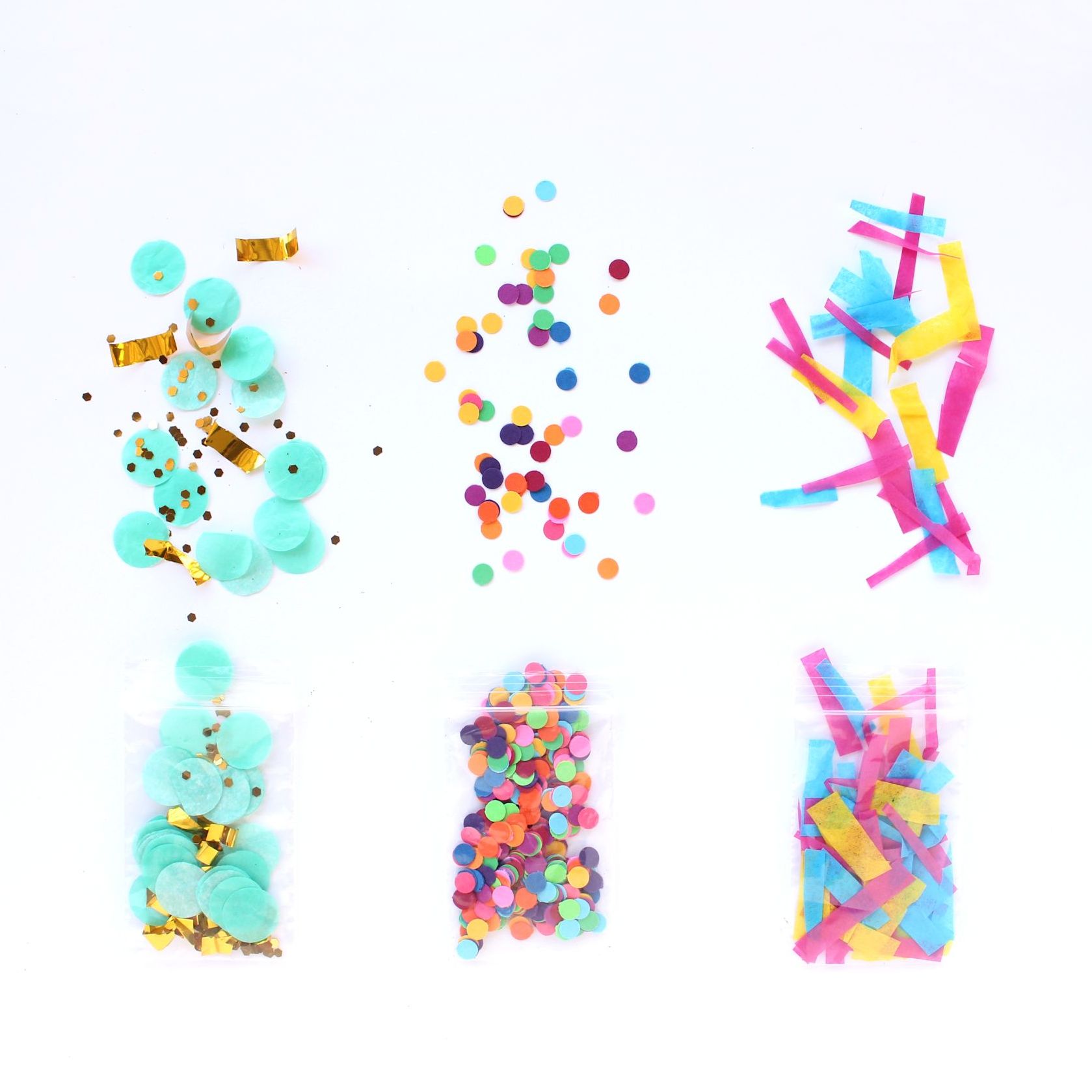 DIY Confetti - Make a Beautiful Mess - Lines Across