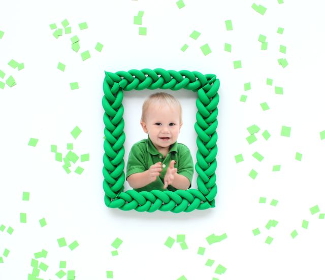 Braided Clay Picture Frames - Lines Across