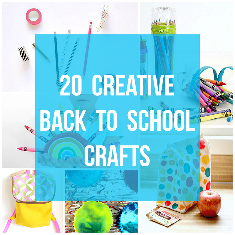 20 Creative Back to School Crafts - Lines Across