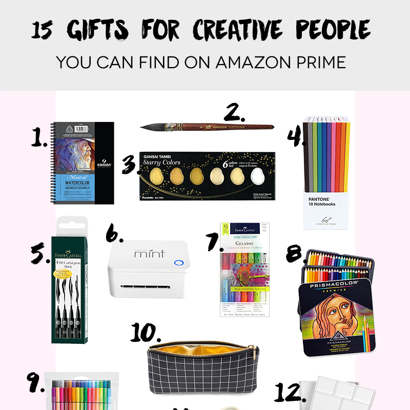 15 Gift Ideas for Creative People (on Amazon Prime) - Lines Across